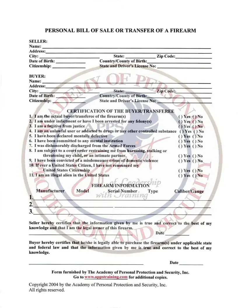Gun Transfer Georgia Form Georgia Documents