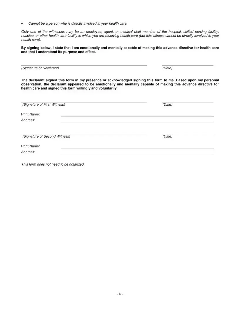 Health Care Directive Georgia Form Georgia Documents